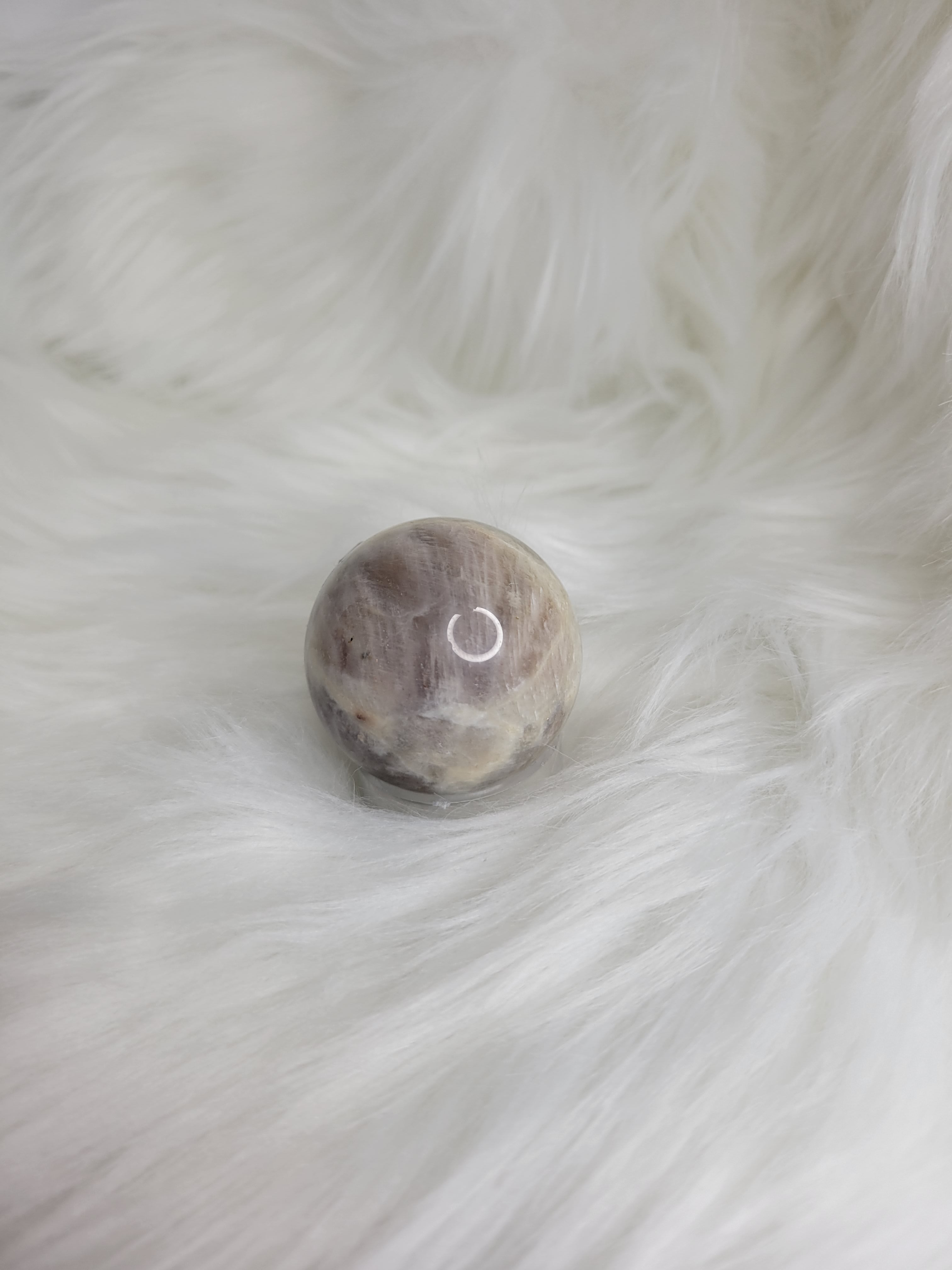 Moonstone Sphere – Unphased Crystals